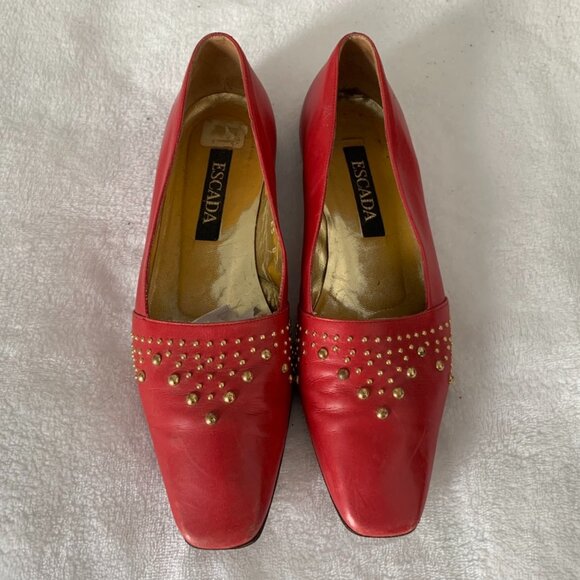 Escada | Shoes | Red Escada Pumps Size 7b | Poshmark